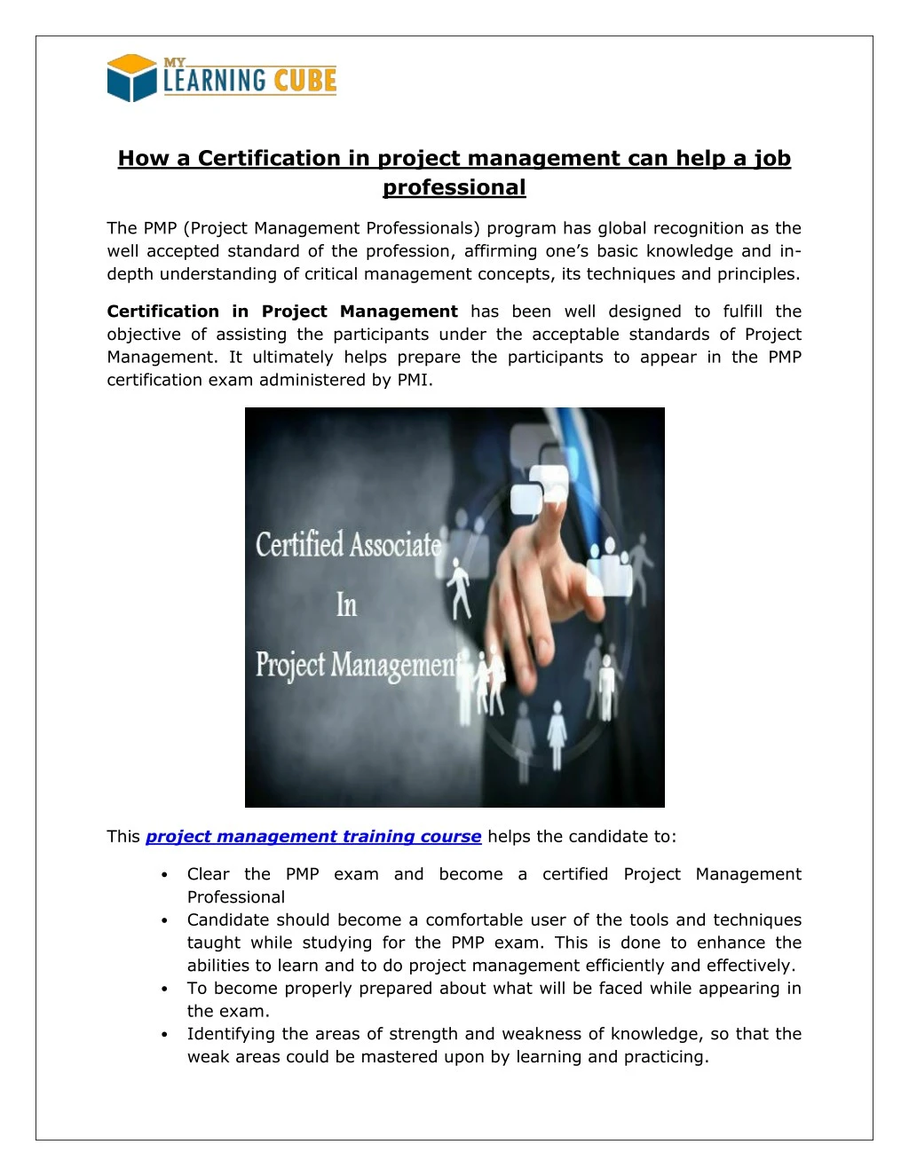 PPT - Project Management Training Courses [MyLearningCube] PowerPoint ...