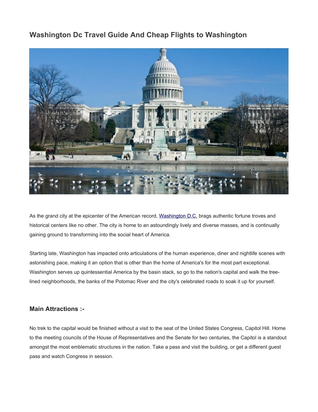 PPT - Washington Travel Guide And Cheap Flights to Washington ... PPT - Washington Travel Guide And Cheap Flights to Washington ...
