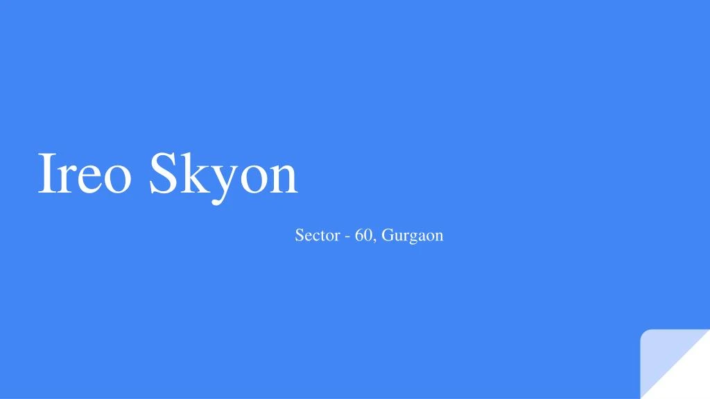PPT - ireo skyon floor plan PowerPoint Presentation, free download - ID ...