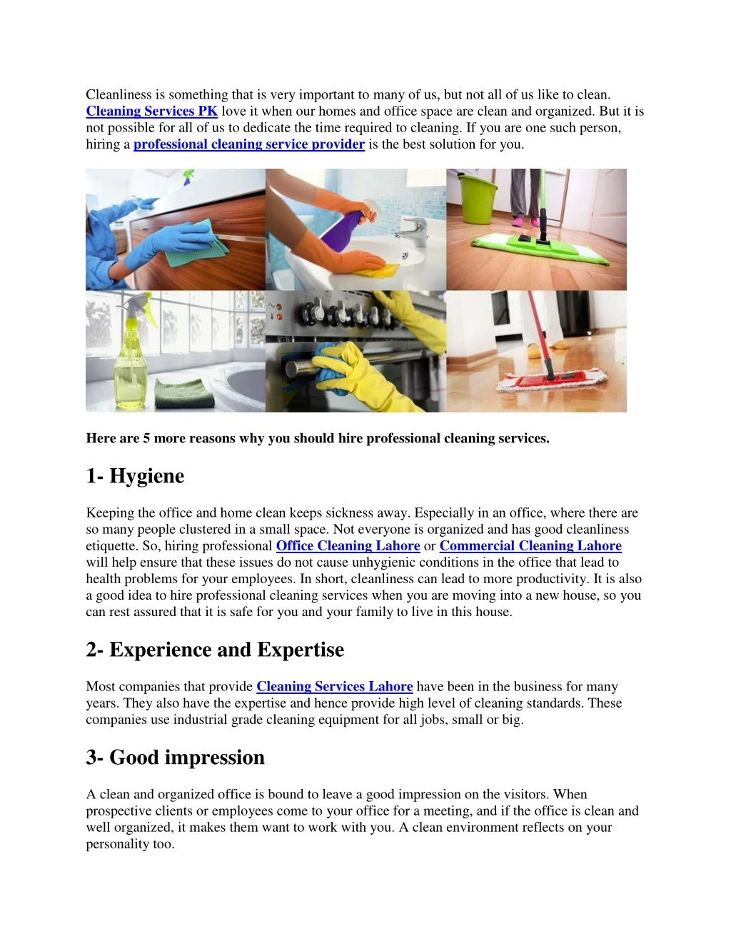 PPT - 5 Important reasons why you need to hire professional cleaning ...