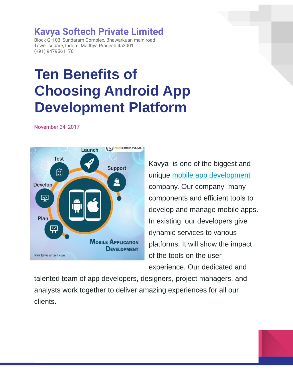 PPT - Ten Benefits of Choosing Android App Development Platform PowerPoint Presentation - ID:7751895