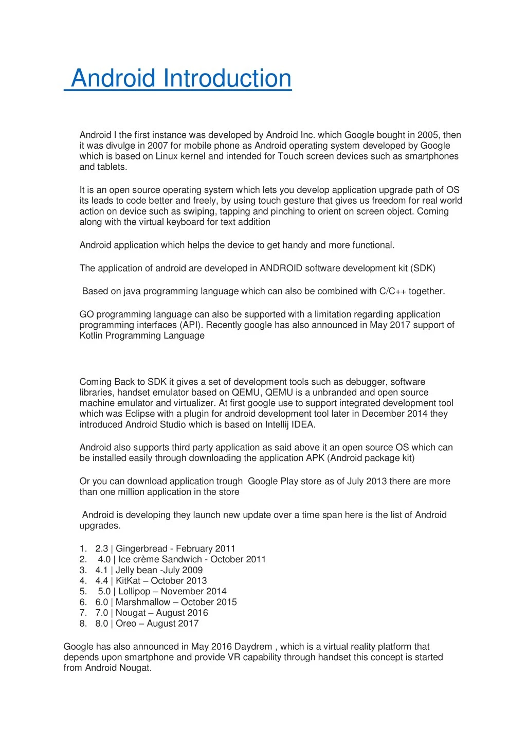 PPT - Android Introduction PowerPoint Presentation, free download - ID ...