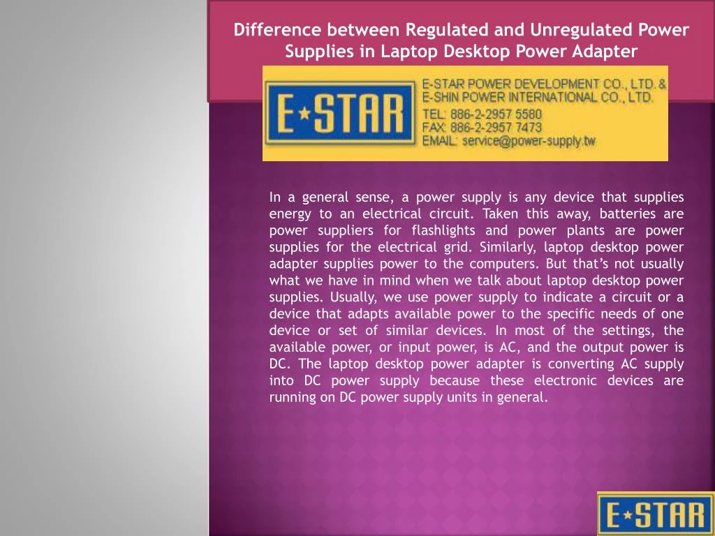 PPT - Difference between Regulated and Unregulated Power Supplies in ...