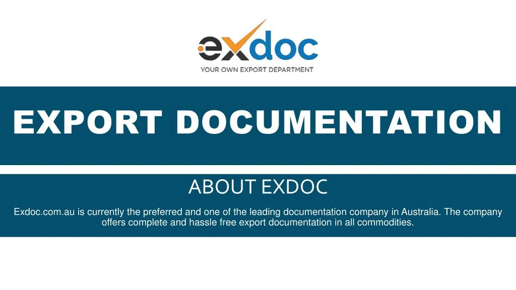 PPT - Why Choose Exdoc for Export Documentation Services PowerPoint ...