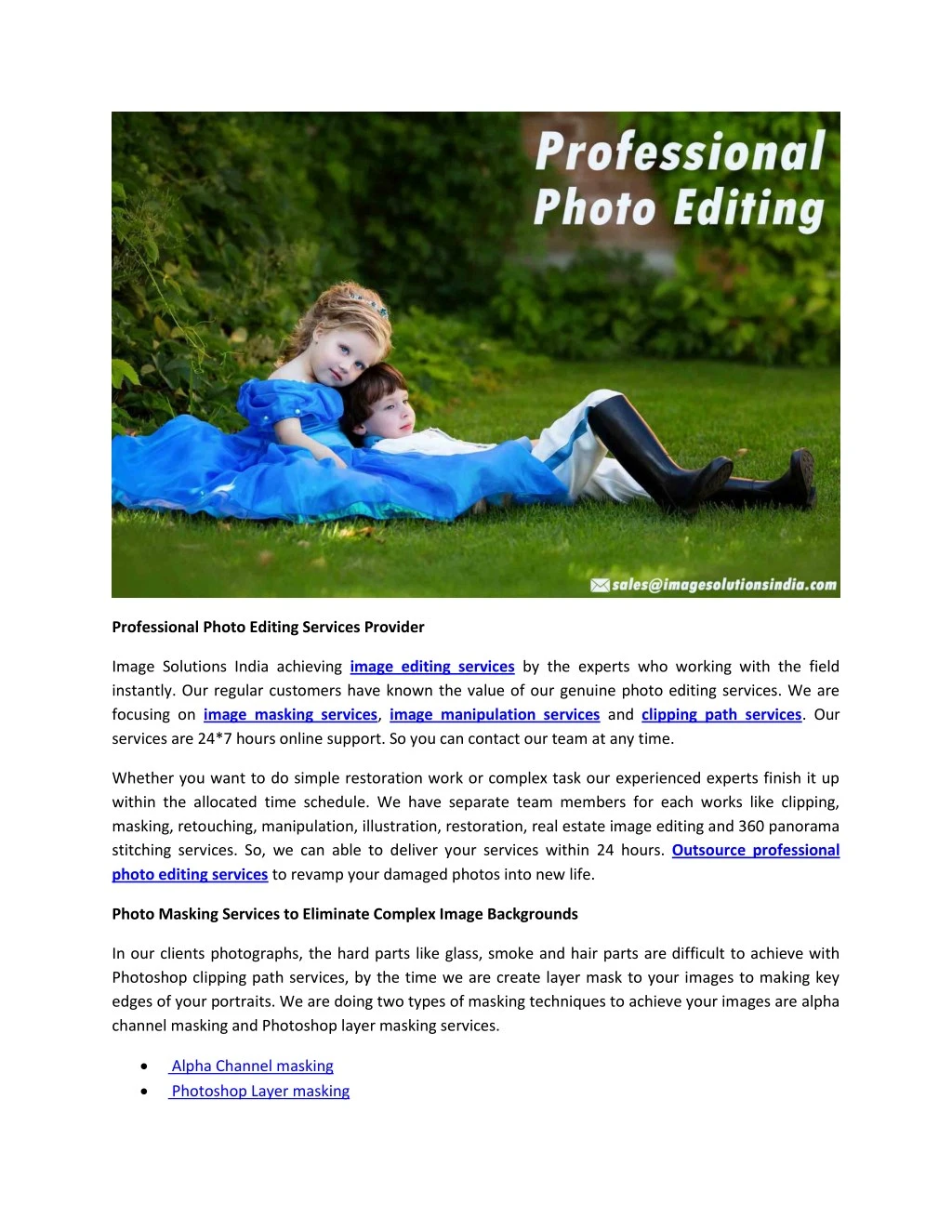 PPT - Professional Photo Editing Services from Custom Photo Editing ...