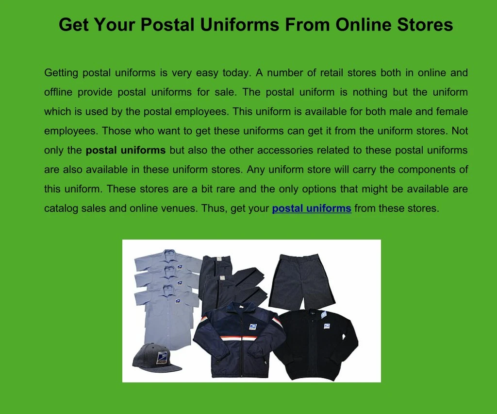 PPT - Best USPS Uniforms PowerPoint Presentation, free download - ID ...