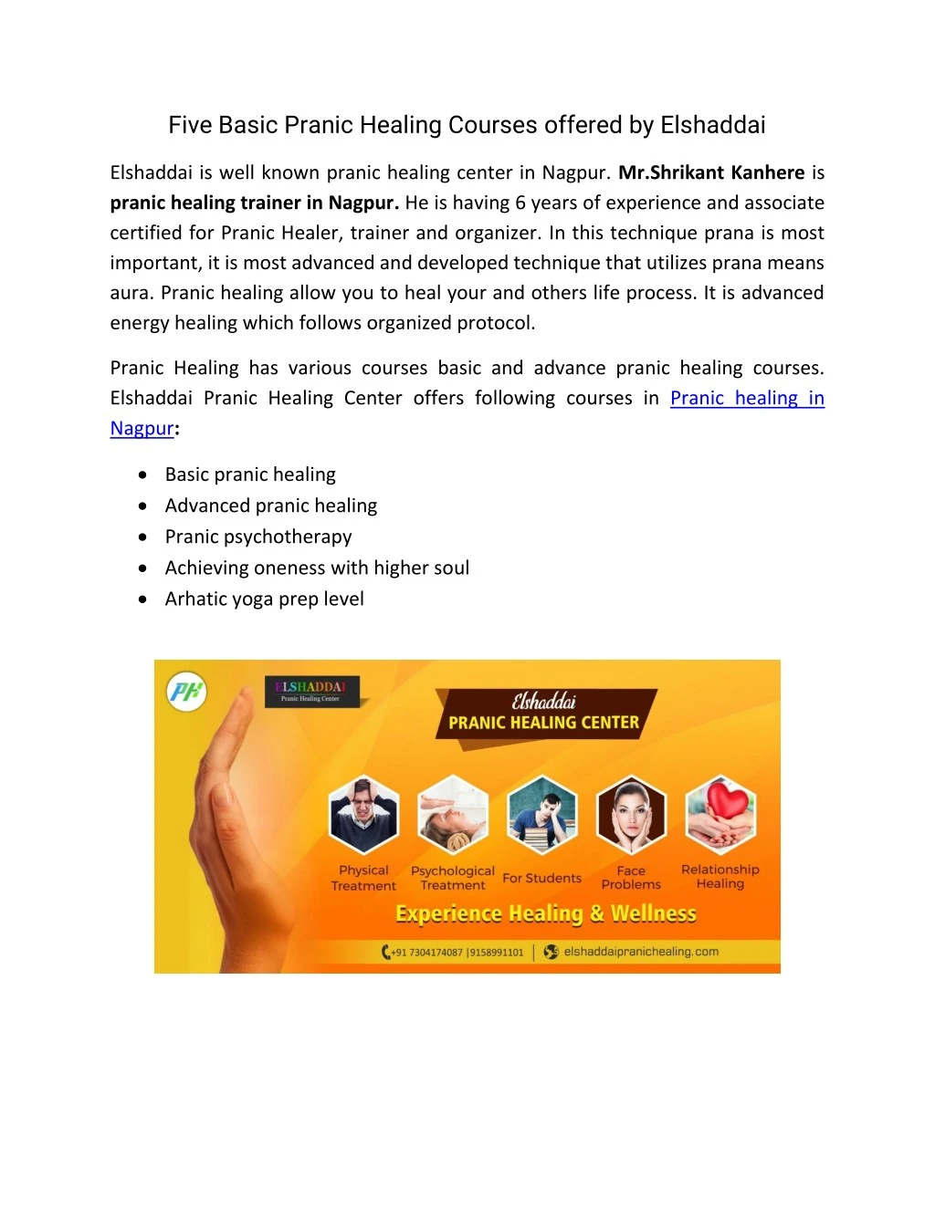 PPT - Five Basic Pranic Healing Courses PowerPoint Presentation, free ...