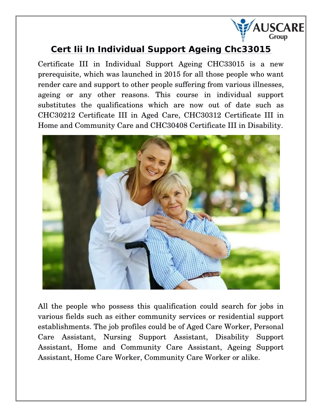 PPT - Cert Iii In Individual Support Ageing Chc33015 PowerPoint ...