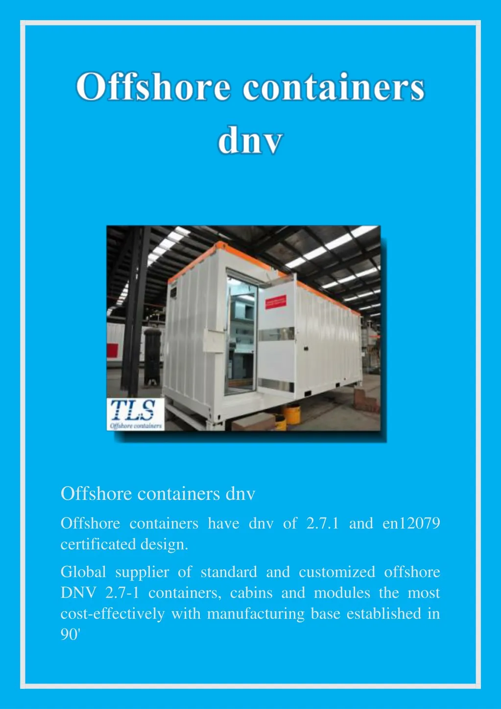 PPT - offshore containers dnv PowerPoint Presentation, free download ...