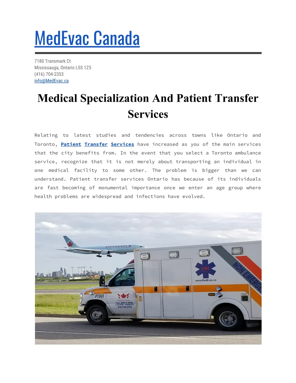 PPT - Medical Transportation Ontario PowerPoint Presentation, free ...