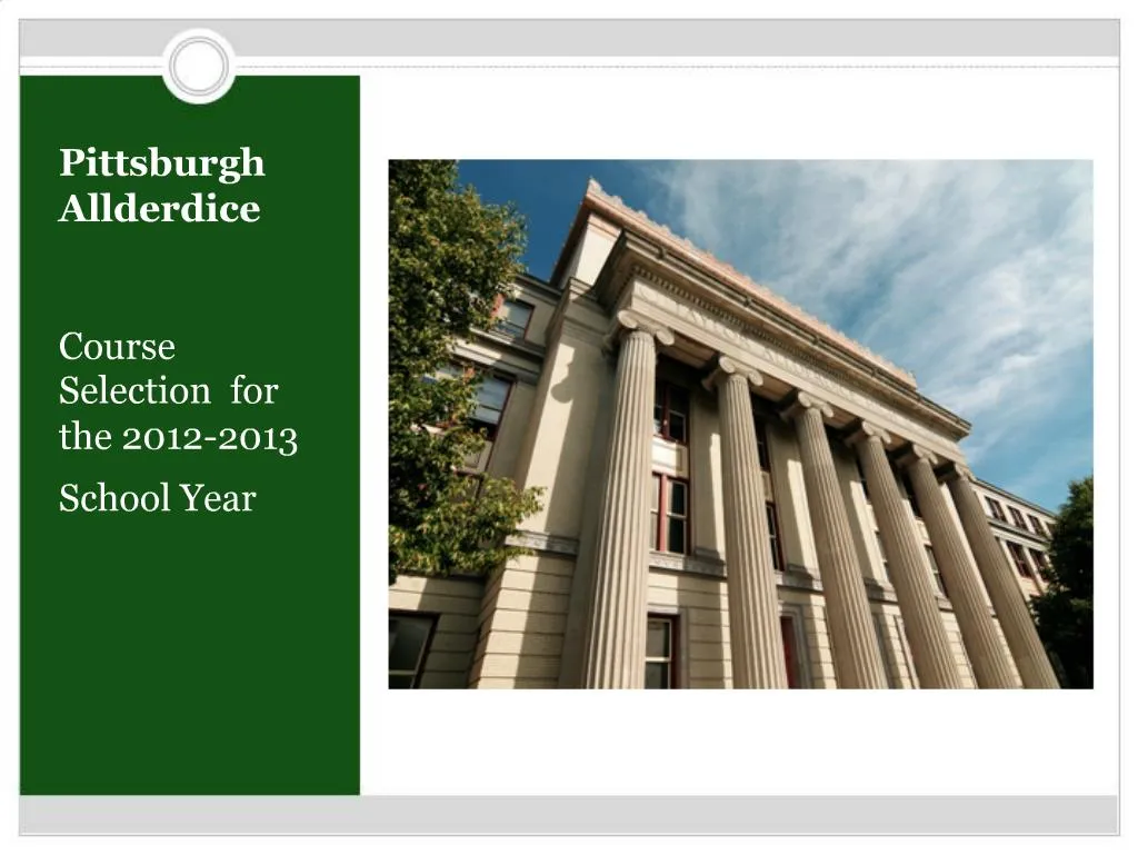 PPT - Pittsburgh Allderdice PowerPoint Presentation, free download - ID ...