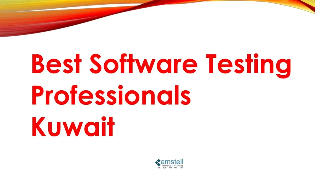 PPT - Software Testing 2018 Kuwait| Software Testing Companies Kuwait ...