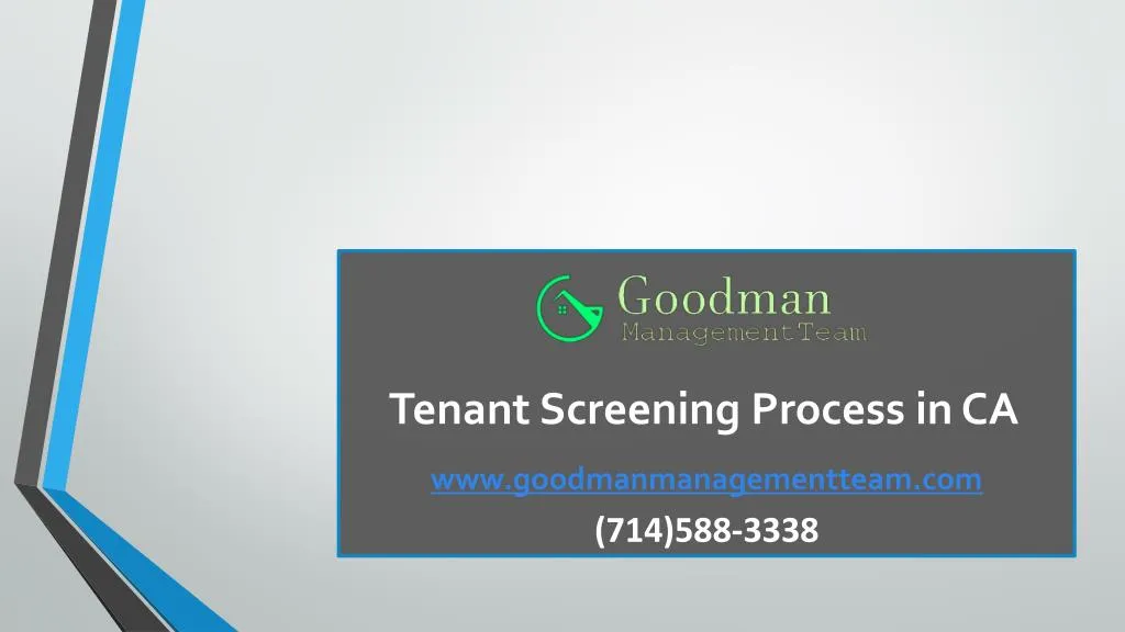 PPT - Tenant screening process in CA PowerPoint Presentation, free ...