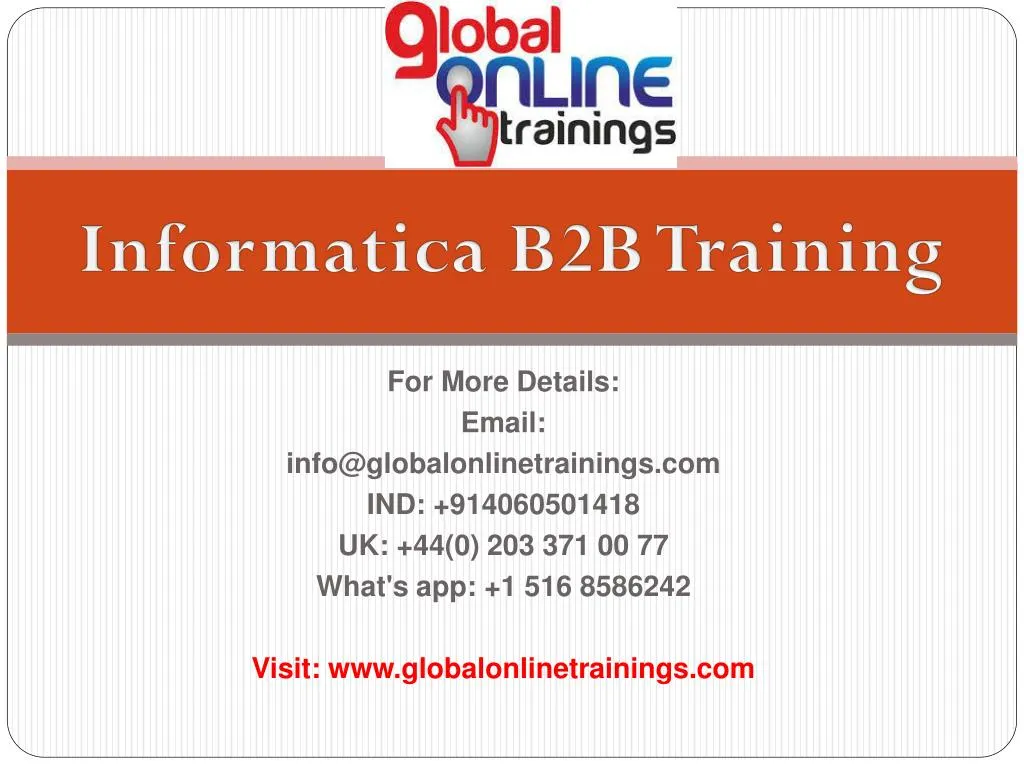 PPT - Informatica B2B training | Informatica b2b DT DX online training ...