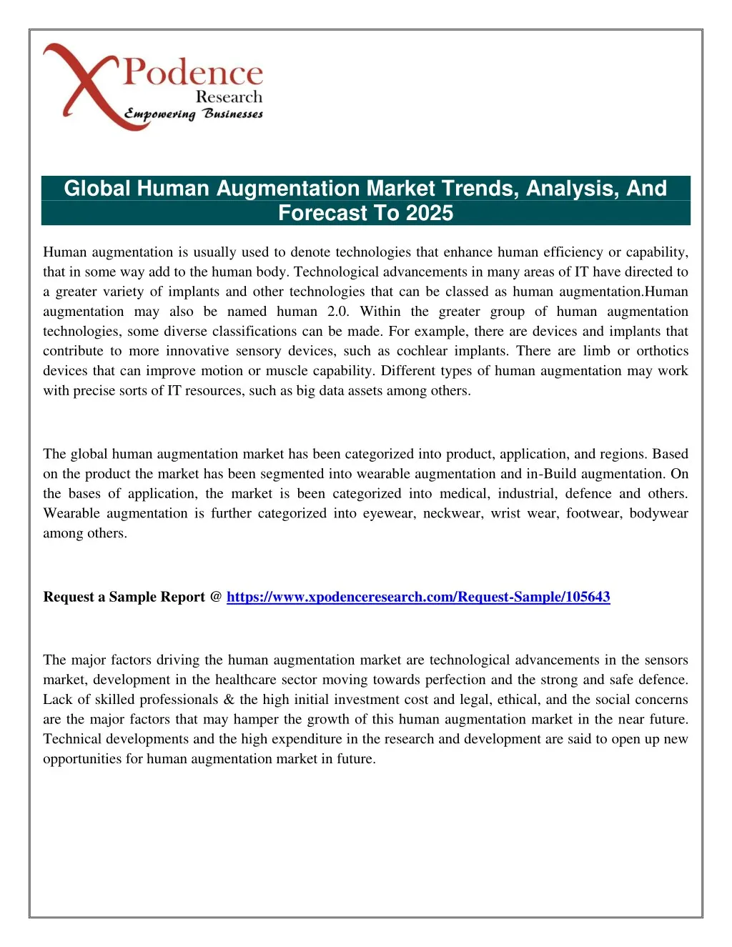 PPT - Human Augmentation Market PowerPoint Presentation, free download ...