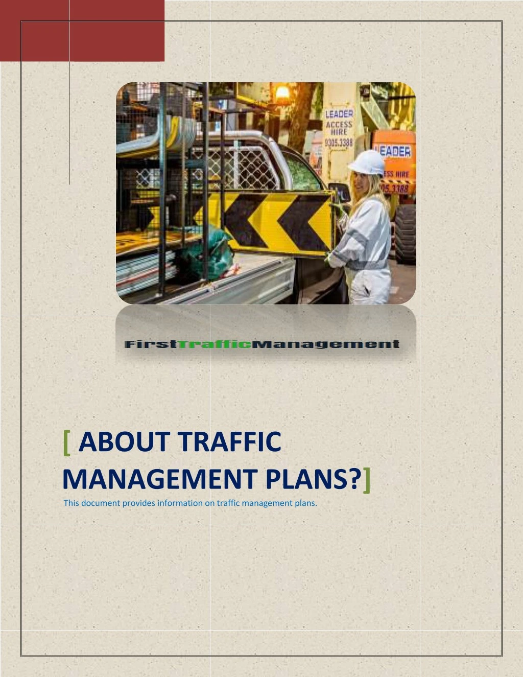 PPT - What Can You Understand By Traffic Management Plans? PowerPoint ...