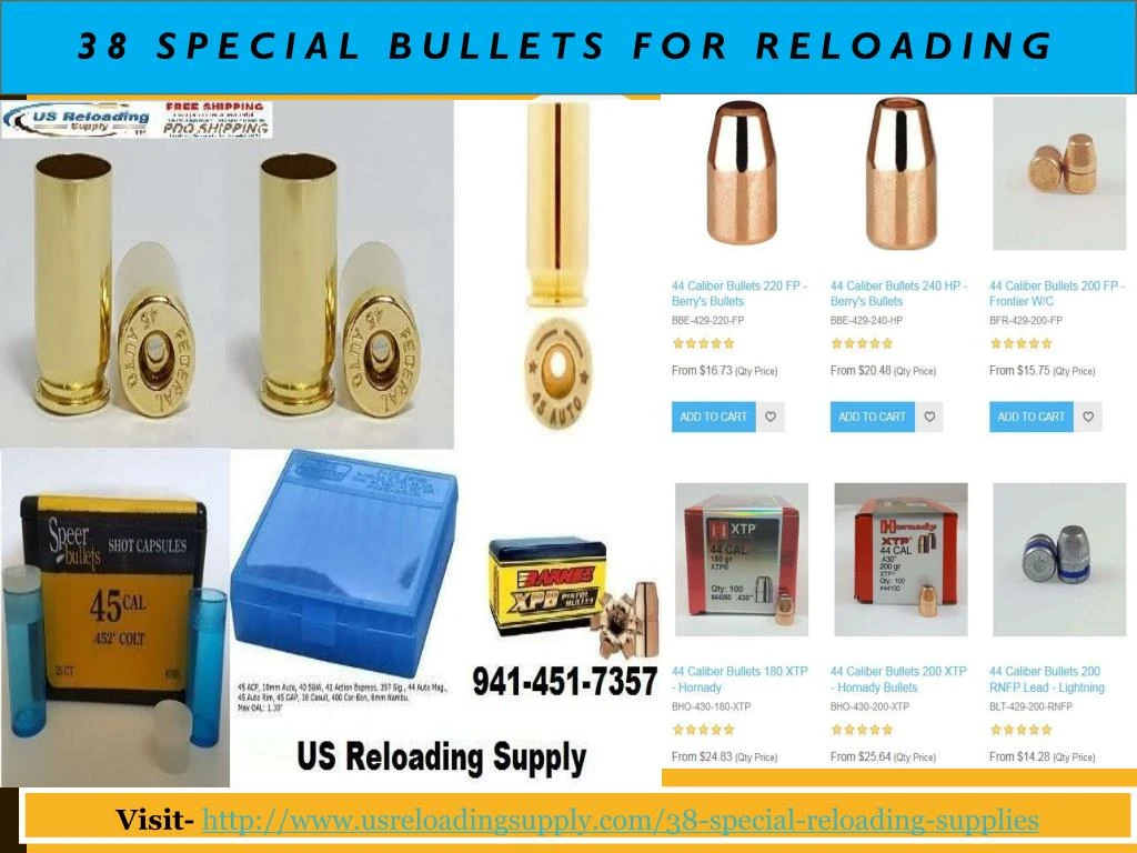 PPT - 38 Special Bullets for Reloading PowerPoint Presentation, free ...