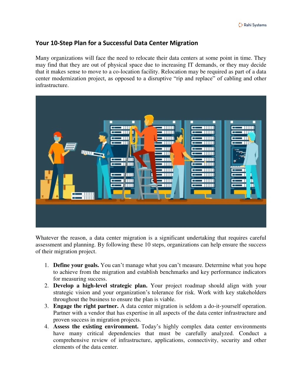 PPT - Your 10-Step Plan for a Successful Data Center Migration | Rahi ...
