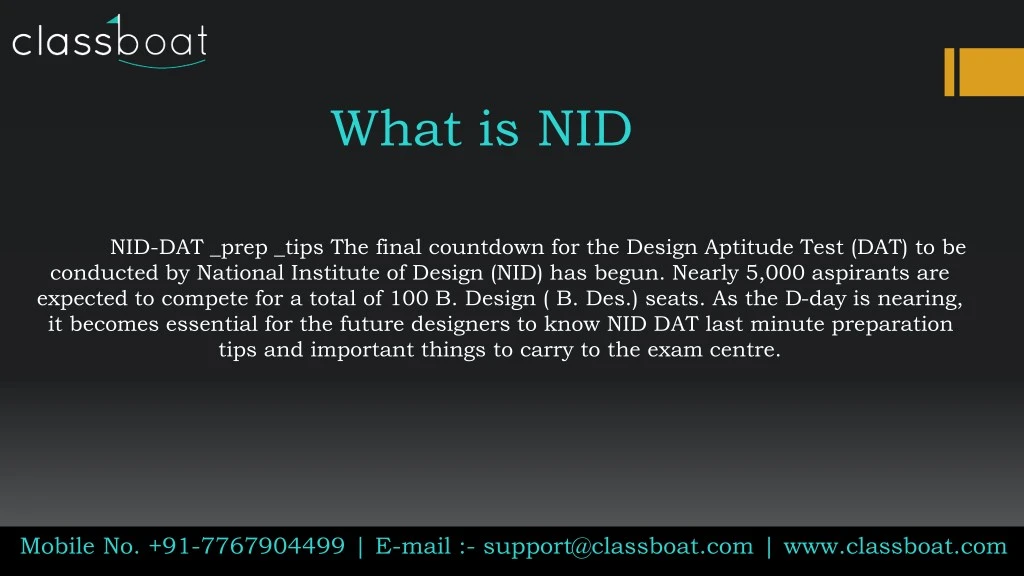 PPT - Best nid classes in pune PowerPoint Presentation, free download ...