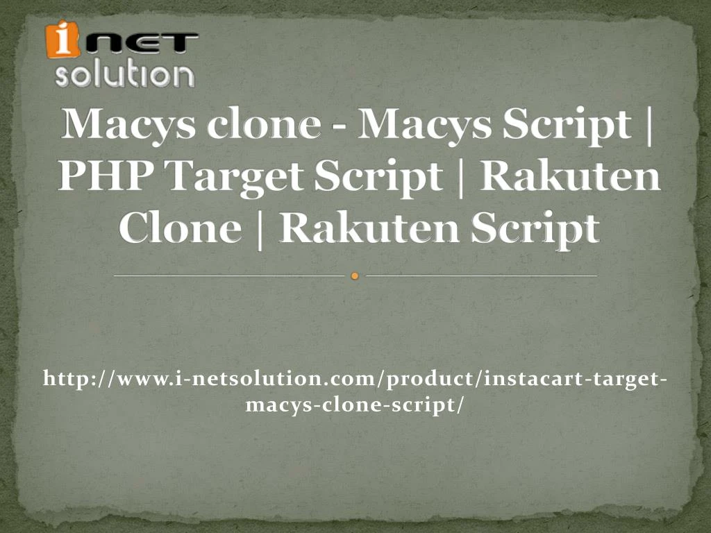 PPT - Macys clone - Macys Script | PHP Target Script PowerPoint ... PPT - Macys clone - Macys Script | PHP Target Script PowerPoint ...