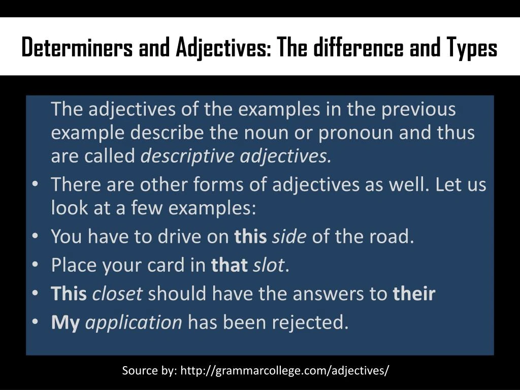 PPT - Adjectives - List of Adjectives, Adjectives in English ...