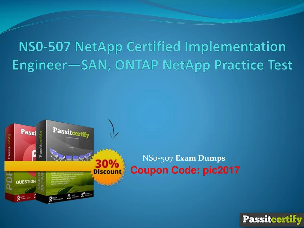 PPT - NS0-507 NetApp Certified Implementation ONTAP NetApp Practice ...