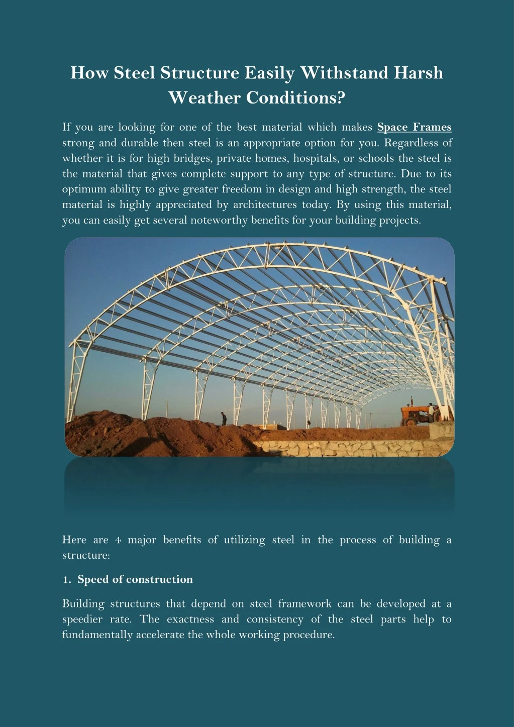 PPT - How Steel Structure Easily Withstand Harsh Weather Conditions ...