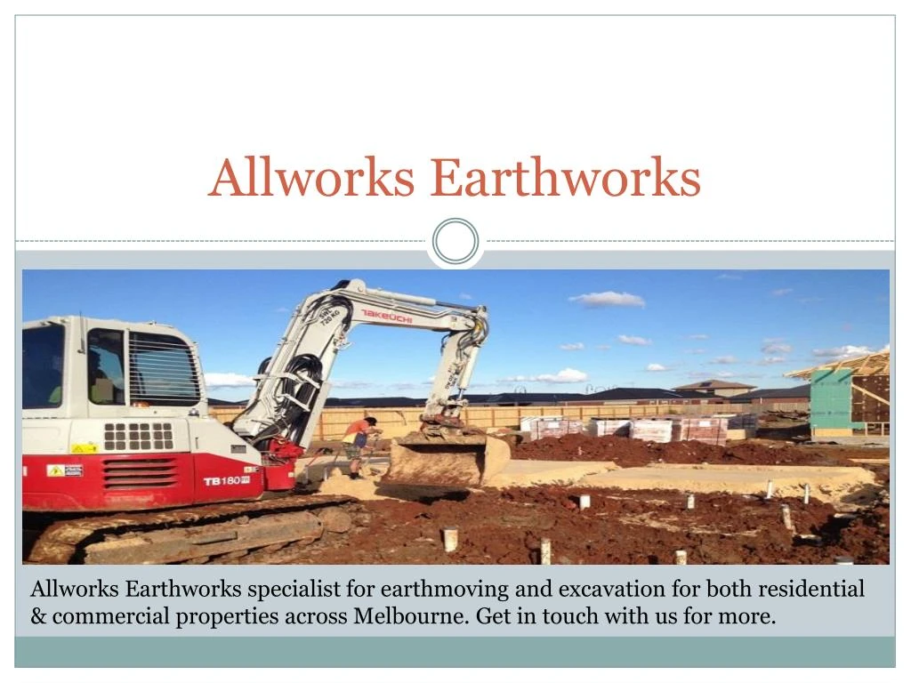 PPT - Specialist for Earthmoving and Excavation PowerPoint Presentation ...