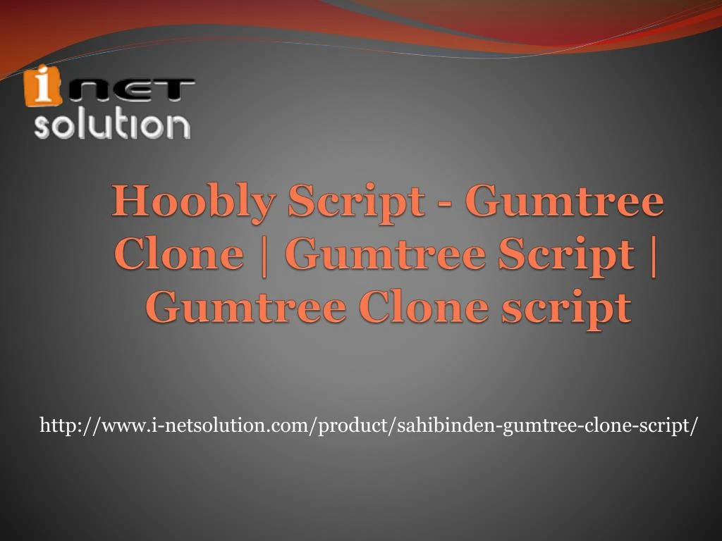 PPT - Hoobly Script - Gumtree Clone | Gumtree Script | Gumtree Clone script PowerPoint ...
