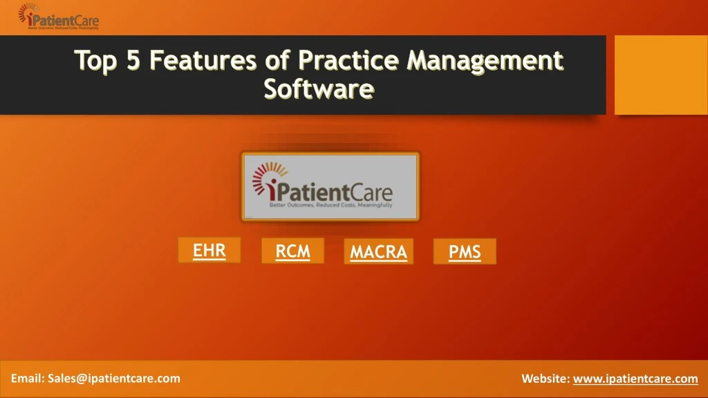 PPT - Top 5 Features of Practice Management Software PowerPoint ...