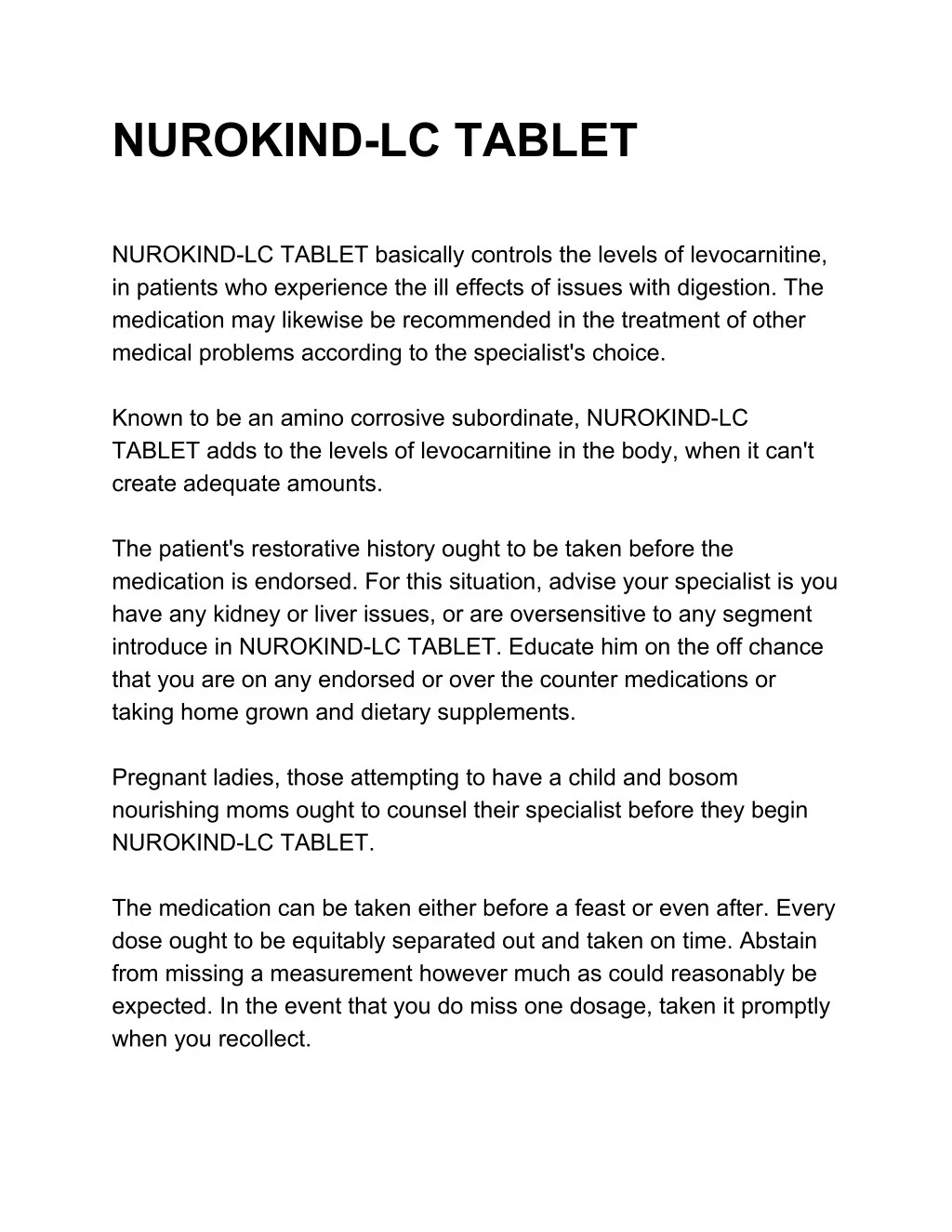 PPT - NUROKIND-LC TABLET - Uses, Side Effects, Substitutes, Composition ...