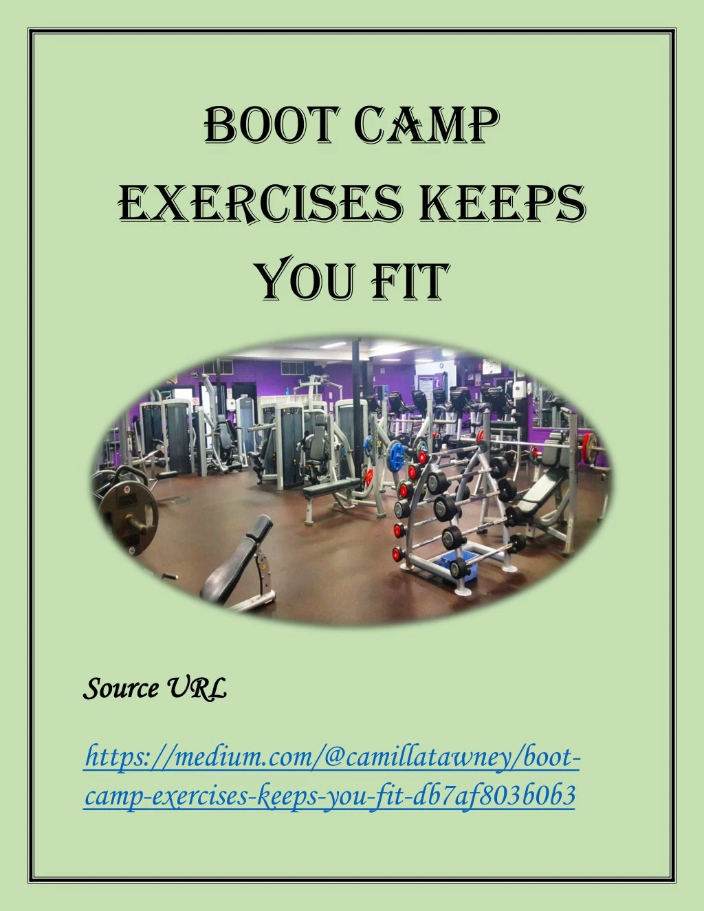PPT - Boot Camp Execrises Keeps you Fit PowerPoint Presentation, free ...