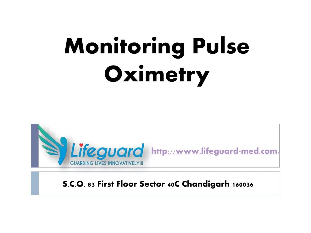 PPT - Monitoring Pulse Oximetry PowerPoint Presentation, free download ...