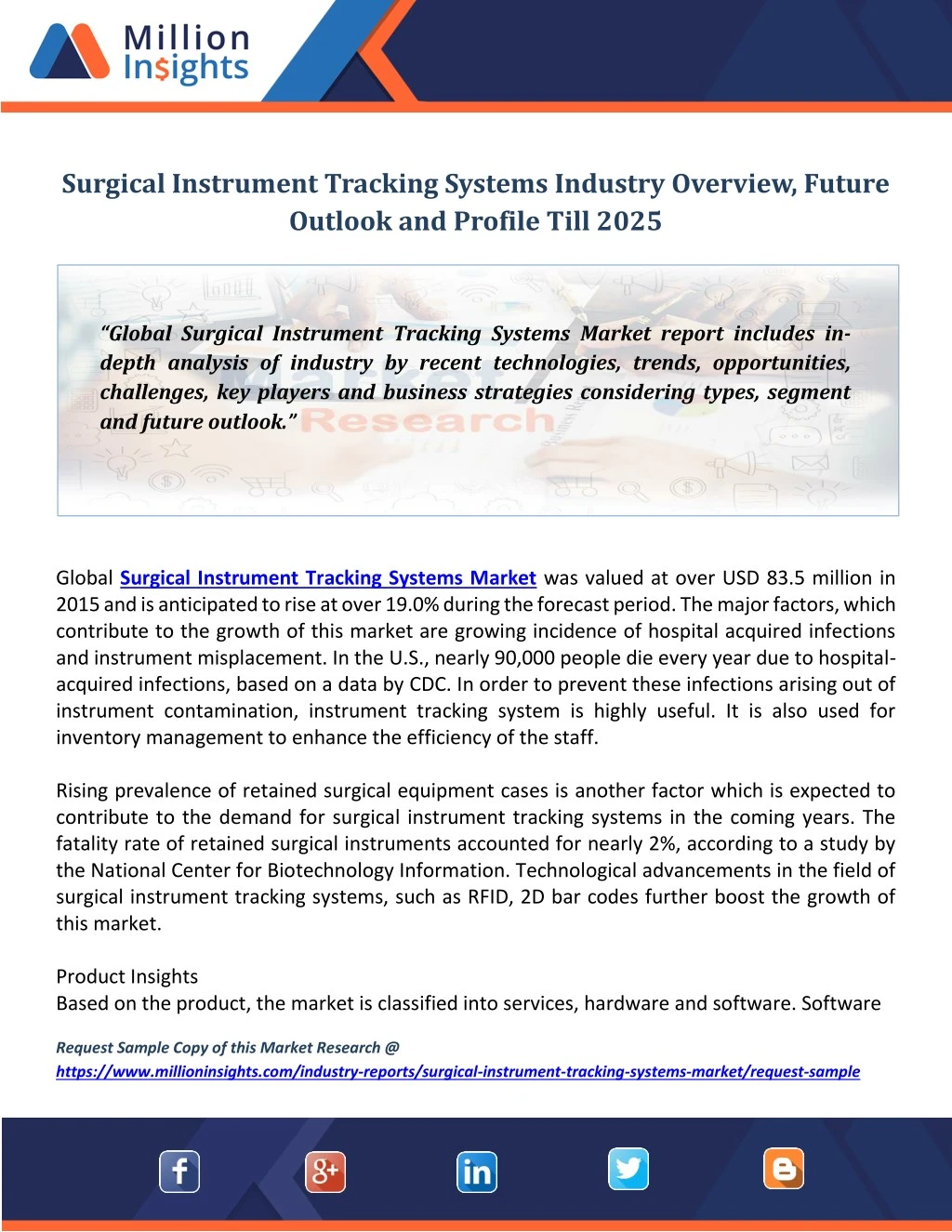 PPT - Surgical Instrument Tracking Systems Industry Overview, Future ...