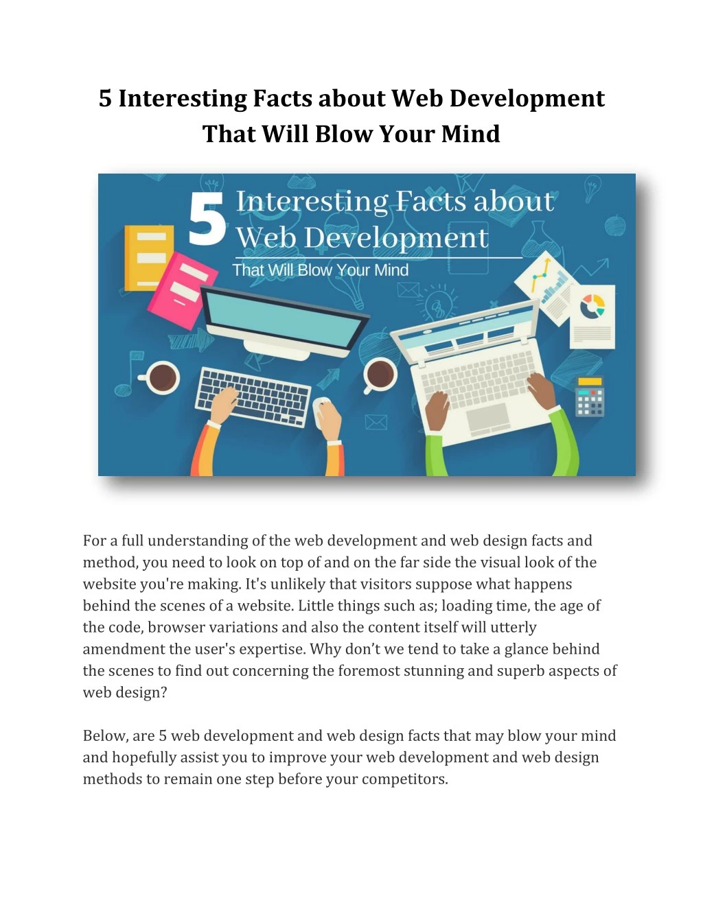 PPT - 5 Interesting Facts about Web Development That Will Blow Your ...