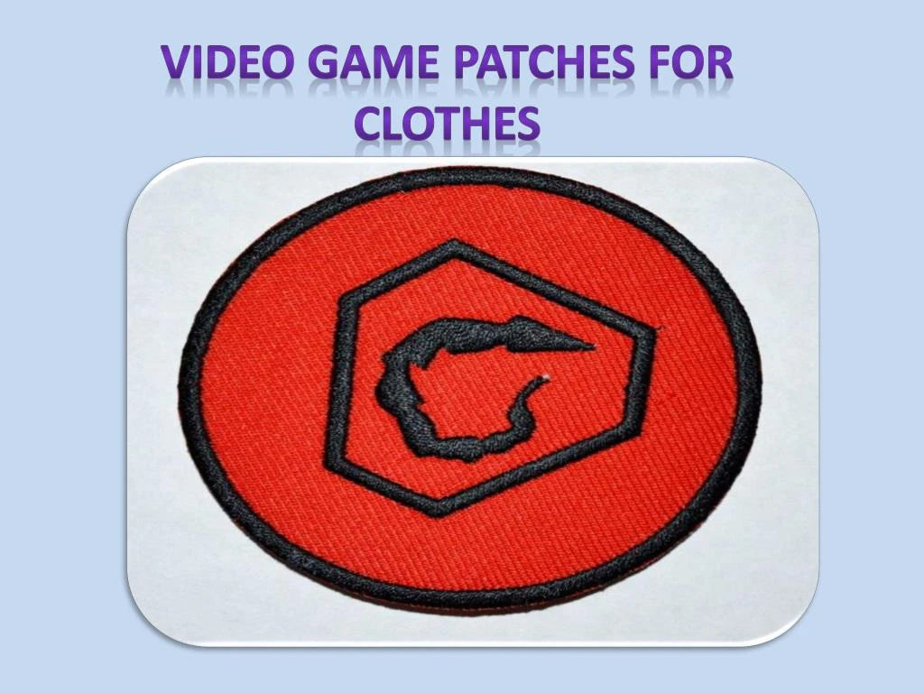 PPT - Buy Video Game Patches for Clothes at Affordable Price PowerPoint ...