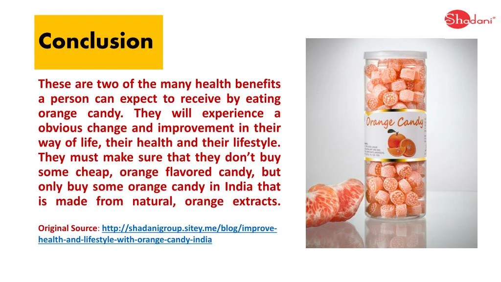 PPT - What are the Health Benefits of Orange Candy? PowerPoint ...