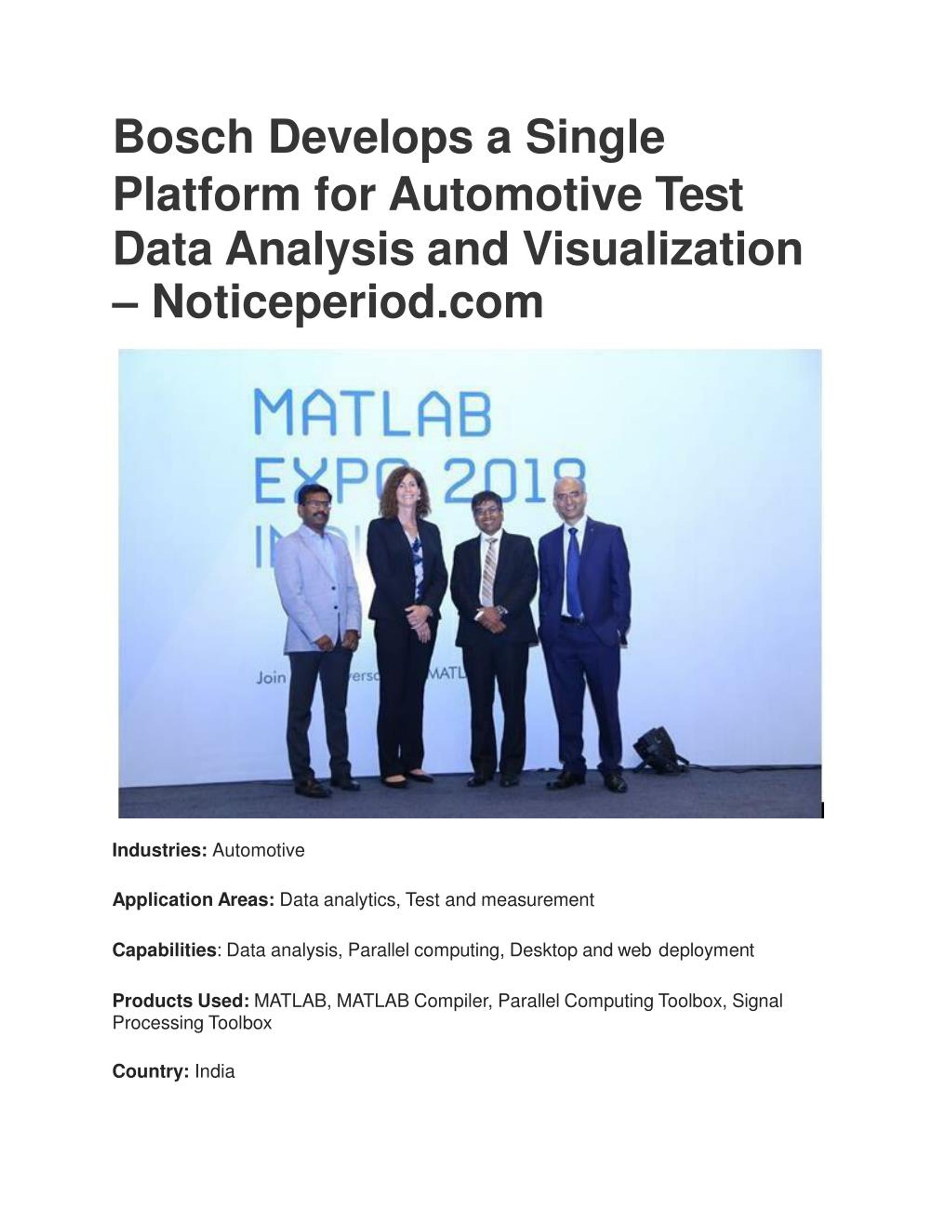 PPT - Bosch Develops a Single Platform for Automotive Test Data ...
