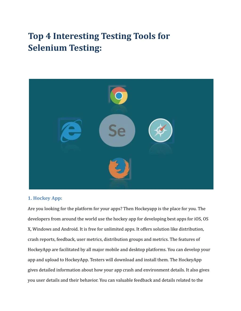 PPT - Top 4 Interesting Testing Tools for Selenium Testing: PowerPoint ... PPT - Top 4 Interesting Testing Tools for Selenium Testing: PowerPoint ...