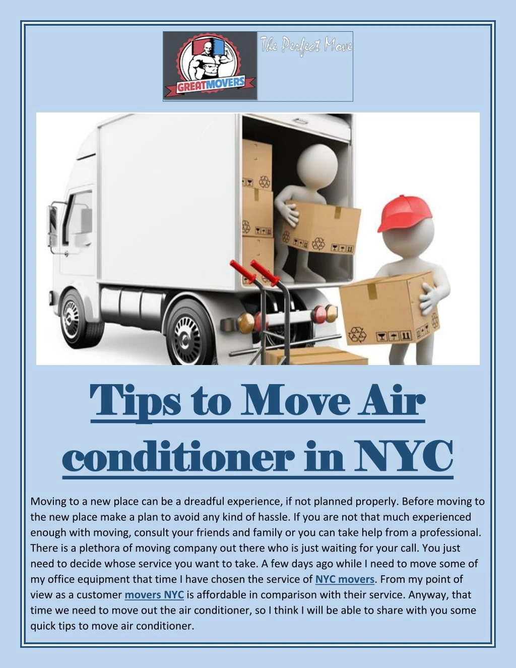 PPT - Tips to Move Air conditioner in NYC PowerPoint Presentation, free ...