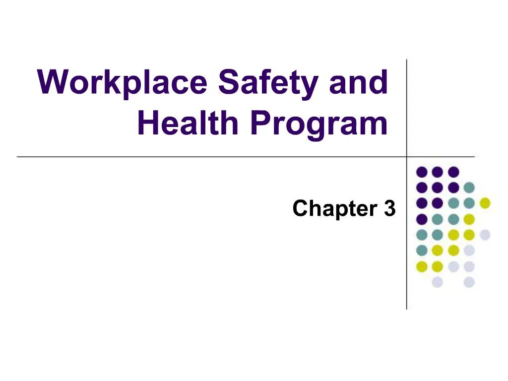 PPT - Workplace Safety and Health Program PowerPoint Presentation, free ...