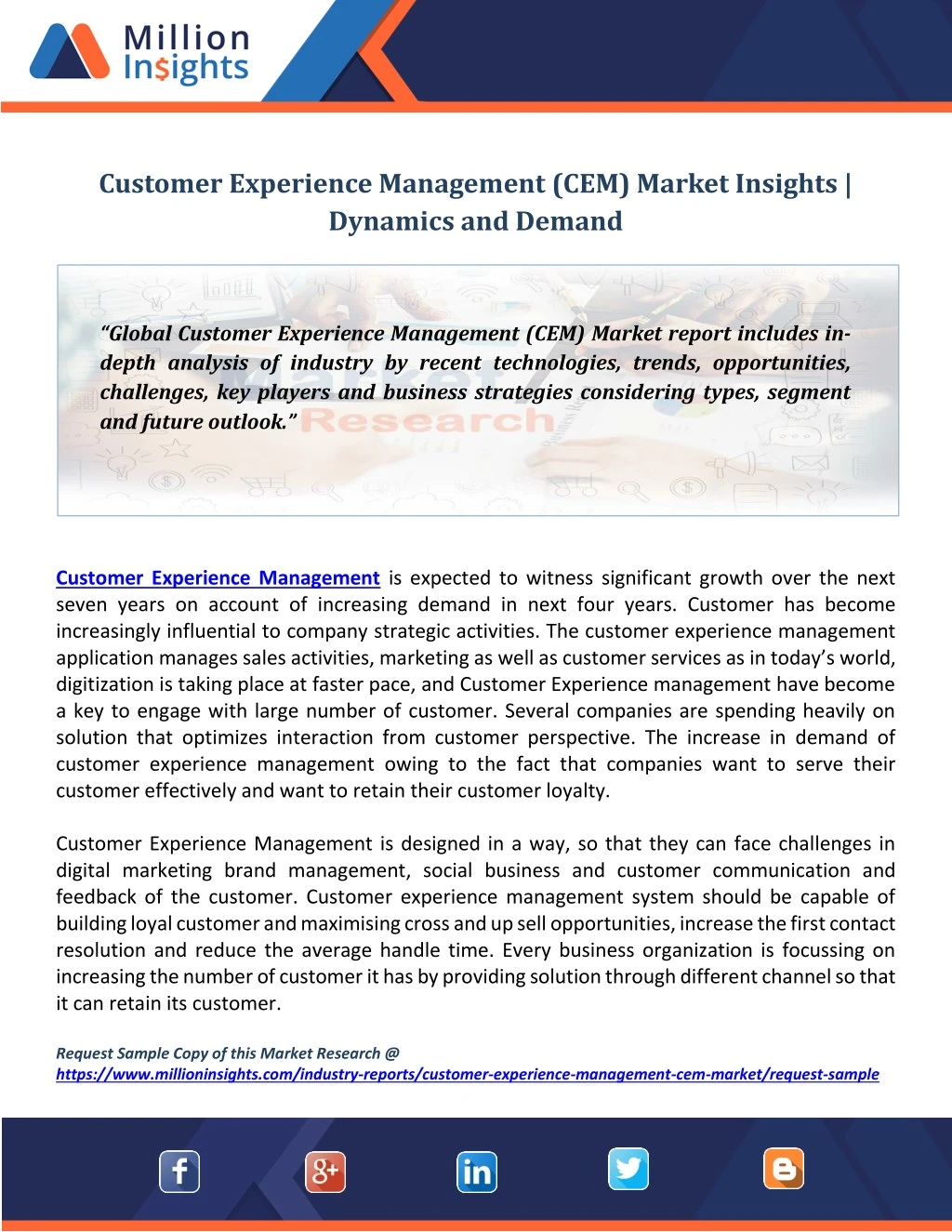 PPT - Customer Experience Management (CEM) Market Insights | Dynamics ...