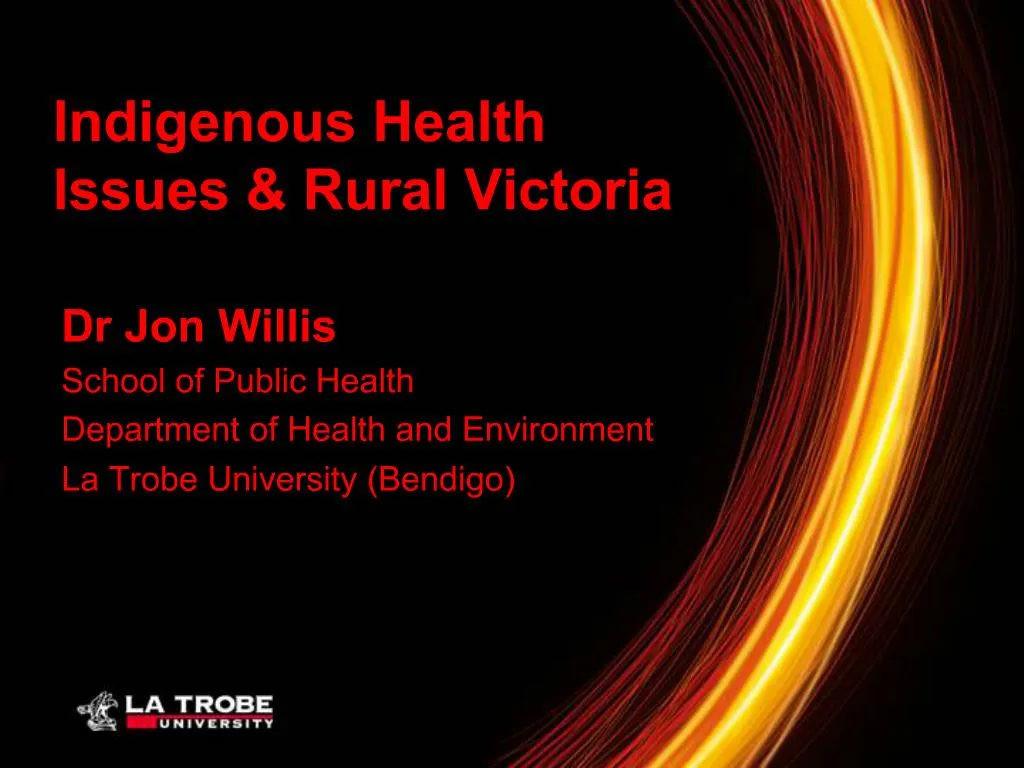PPT - Indigenous Health Issues Rural Victoria PowerPoint Presentation ...
