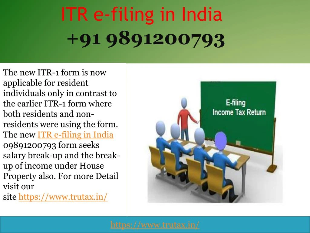 PPT - ITR e-filing in India 09891200793 for AY 2018-19 PowerPoint ...