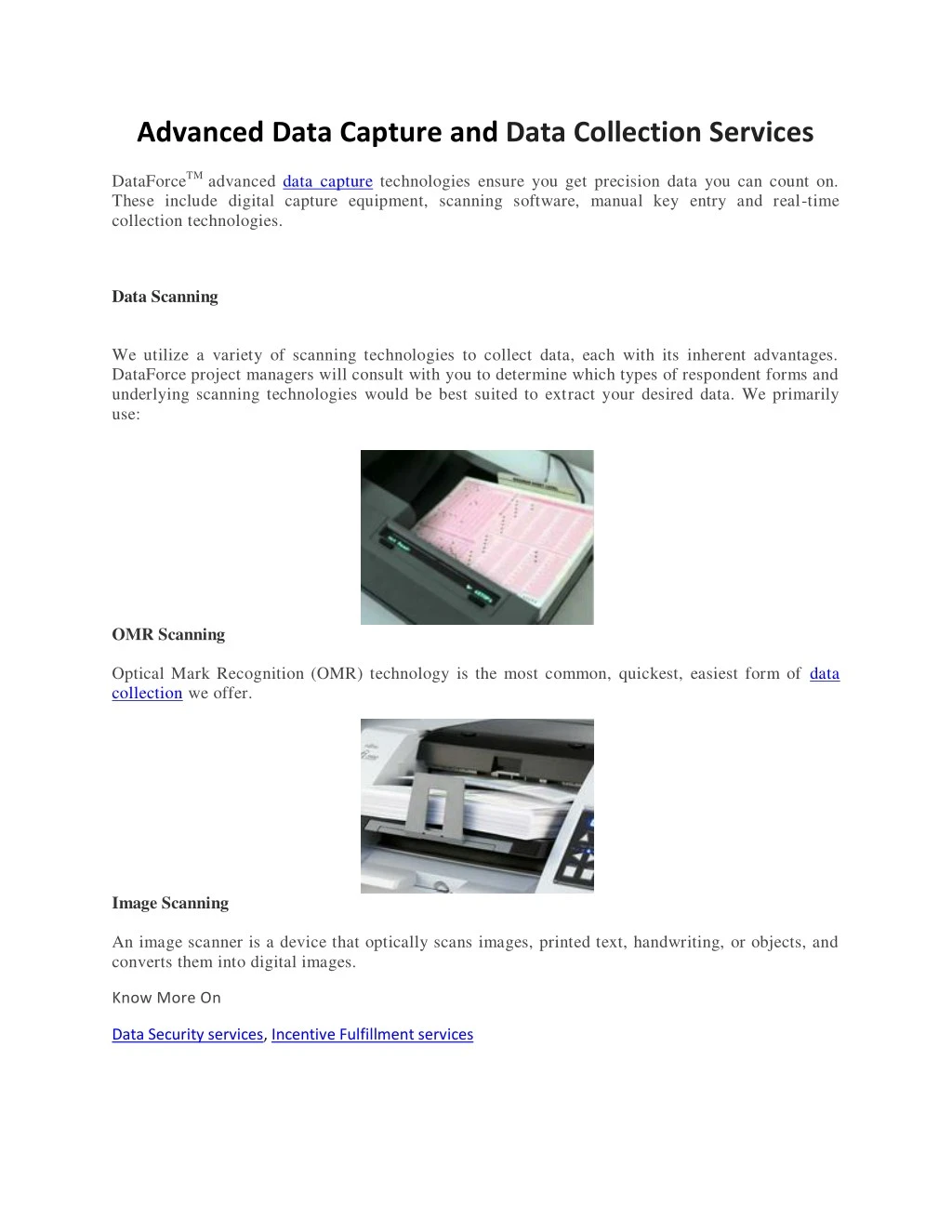 PPT - Advanced Data Capture and Data Collection Services PowerPoint ...