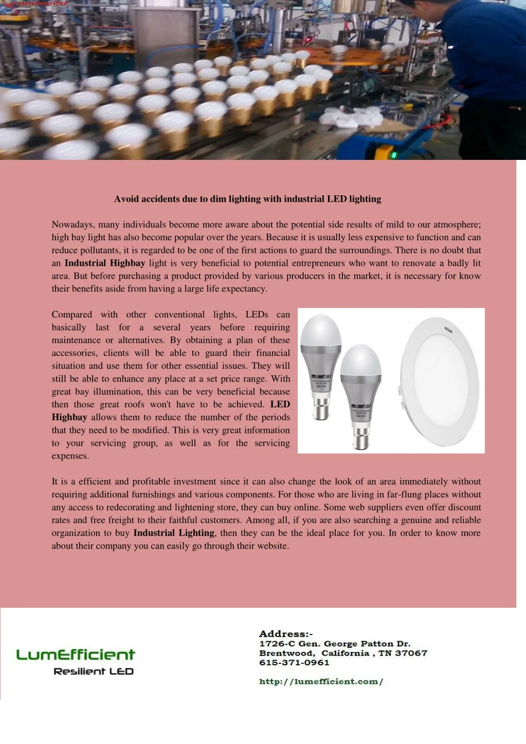 PPT - Industrial Highbay PowerPoint Presentation, free download - ID ...