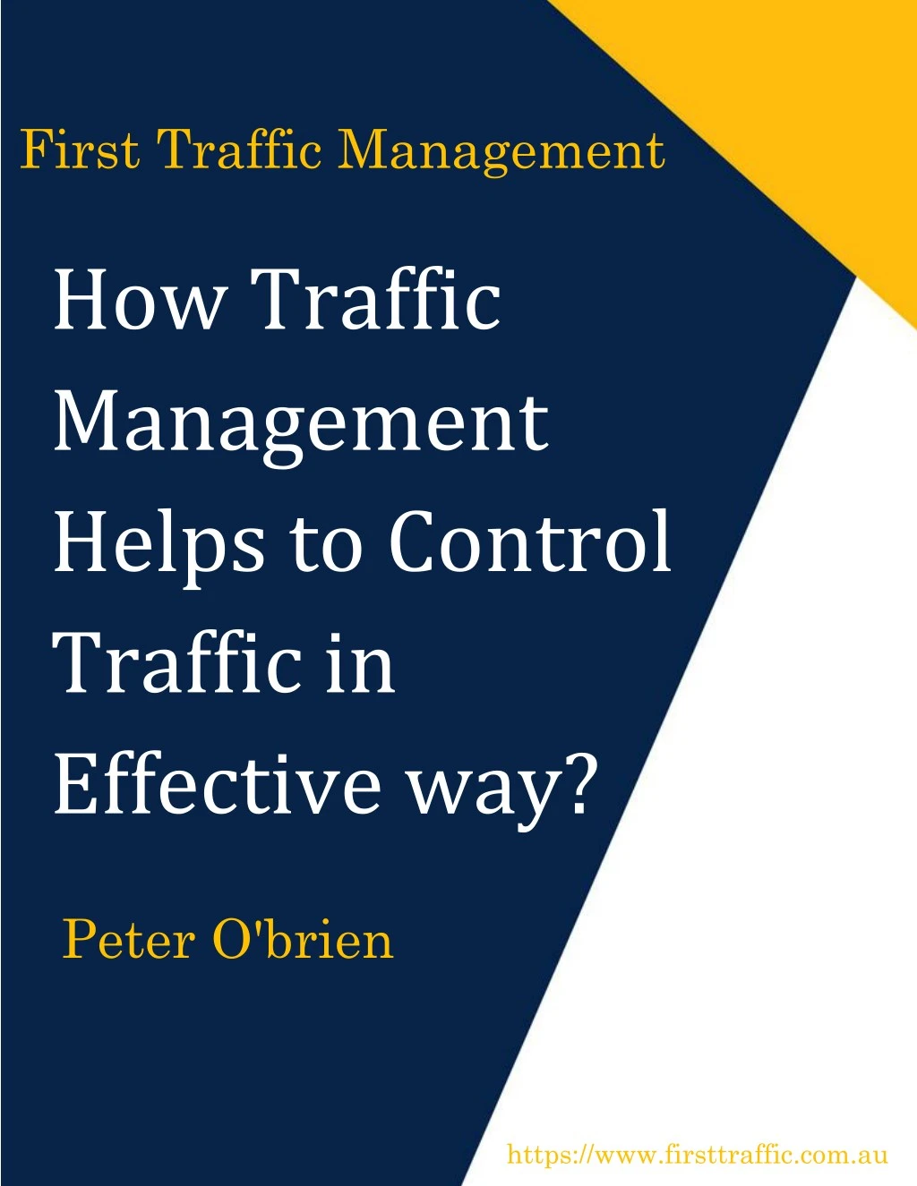 PPT - Effective Traffic Management Services in Melbourne PowerPoint ...