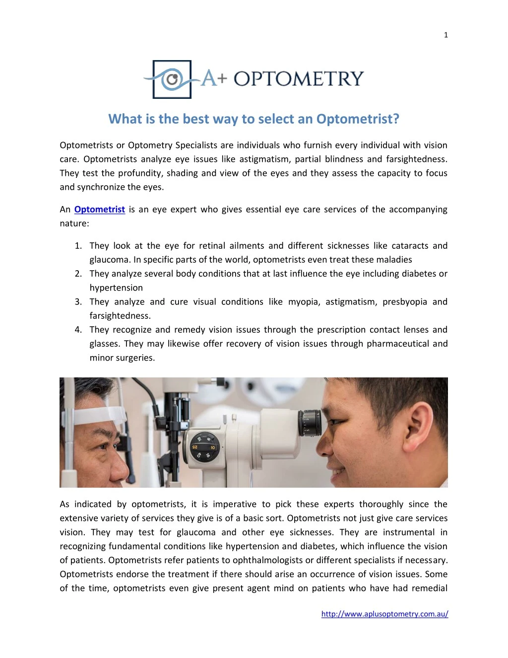 PPT - What is the best way to select an Optometrist? PowerPoint ...