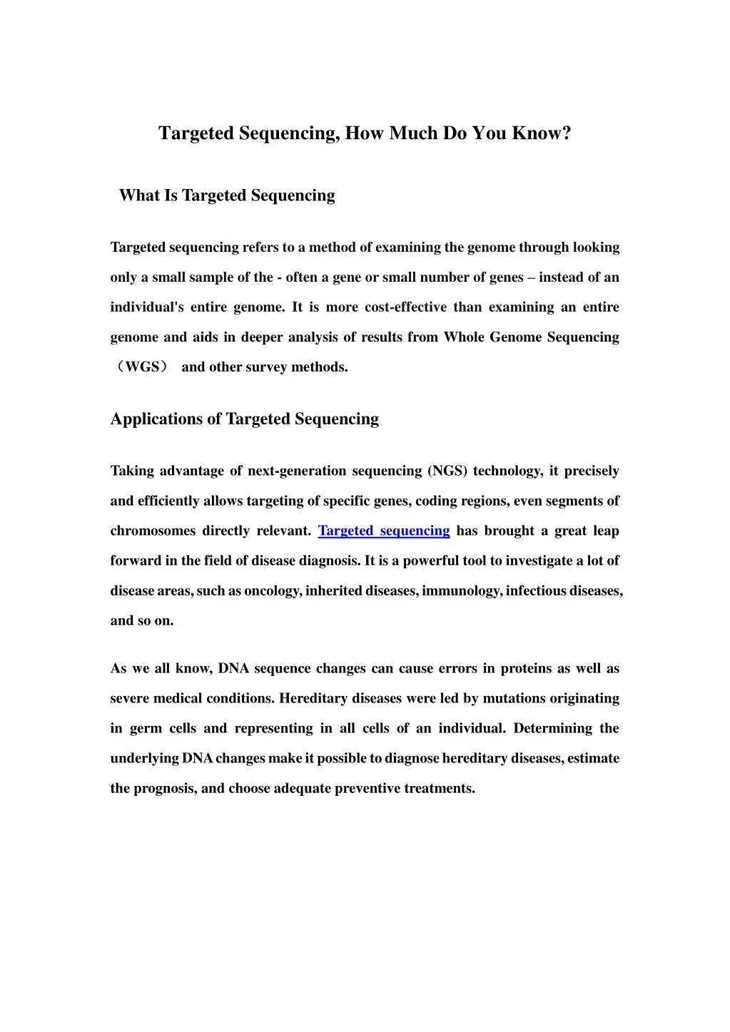 PPT - Targeted Sequencing, How Much Do You Know? PowerPoint ...