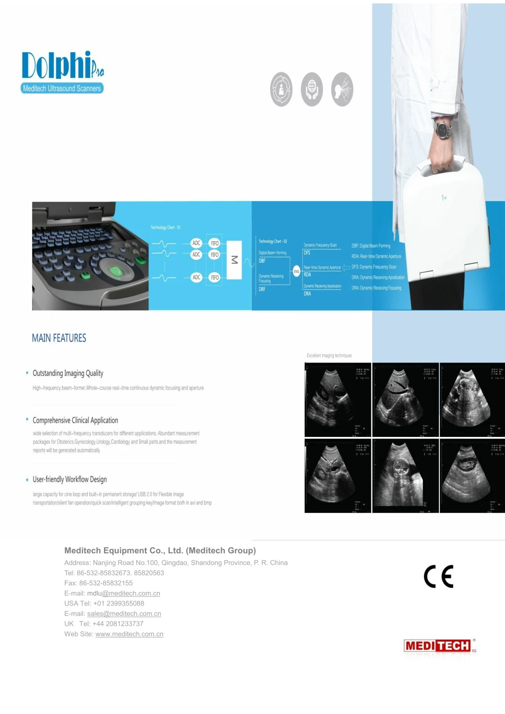 PPT - Notebook Ultrasound Scanner with two probe Socket from Meditech ...
